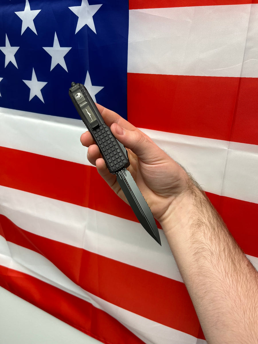 Microtech Ultratech Delta Frag F/S DLC 122-3UT-DS | Mustang Tactical