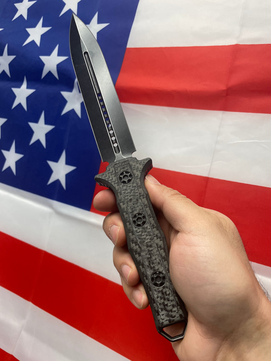 Heretic Nephilim Black Battleworn with CF Handle – Mustang Tactical